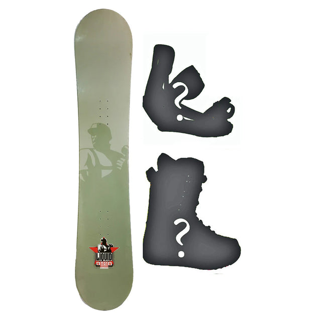 155cm Liquid Man Camber Wide Snowboard, Build a Package with Boots and ...