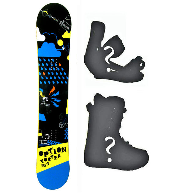 151cm Option Vortex W-Rocker Board or Build a Snowboard Package With B ...