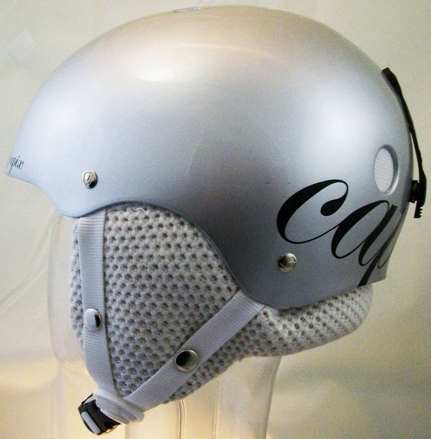Capix Dynasty S/M Womens Helmet Silver Black snowboard ski , skate, wa ...