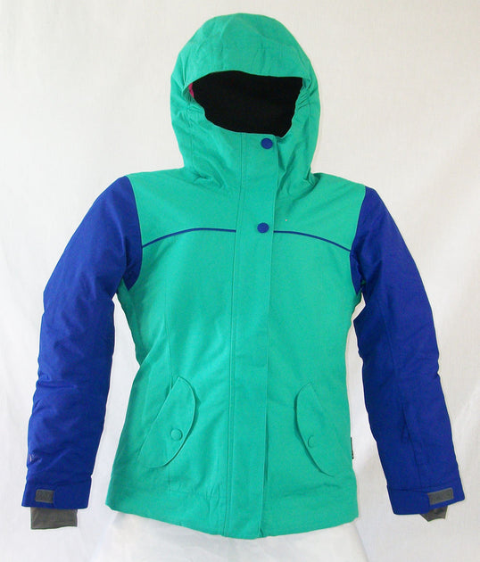 Firefly Flair Girls Snowboard Ski Jacket Green Aqua Blue Dark Medium ...